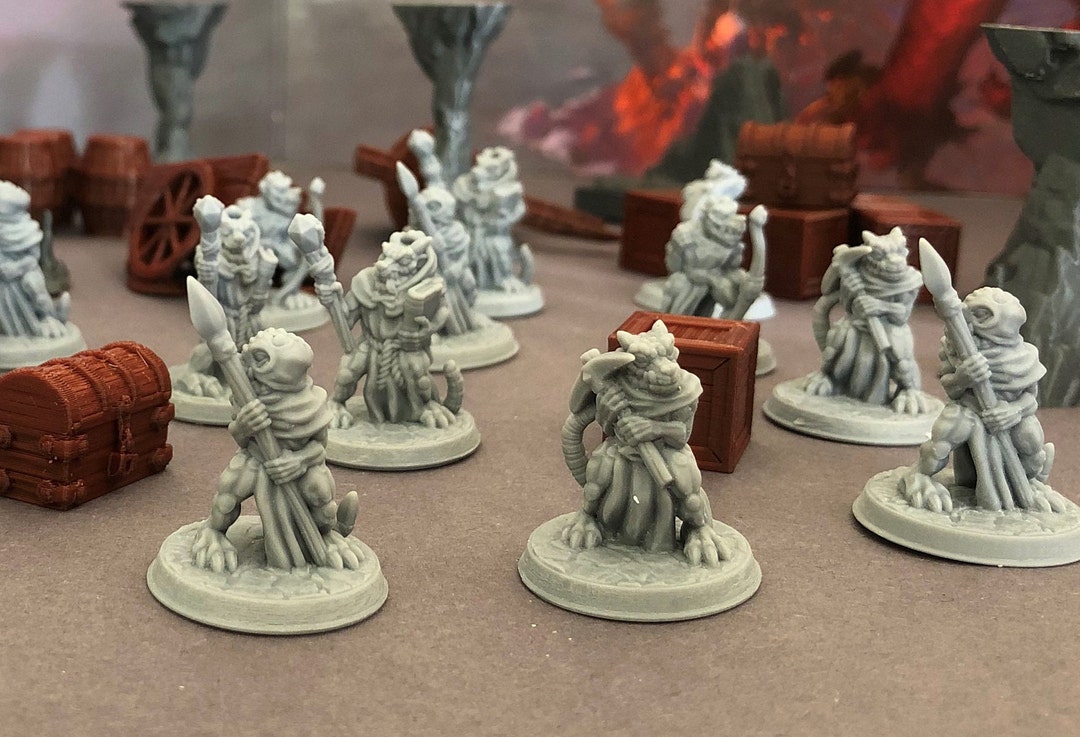 Kobold Army | 28mm (D&D) Enemy Army Miniatures | Tabletop RPG - Etsy