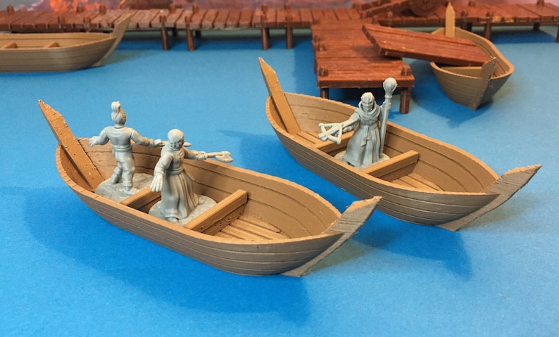 Ferries 28mm D&D Small Rowing Boats Tabletop RPG - Etsy