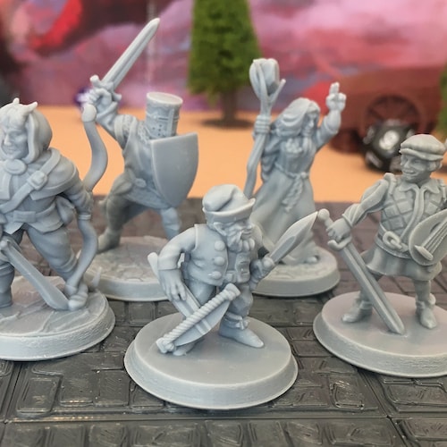 Adventuring Party 1 28mm D&D Miniatures Hero Group - Etsy
