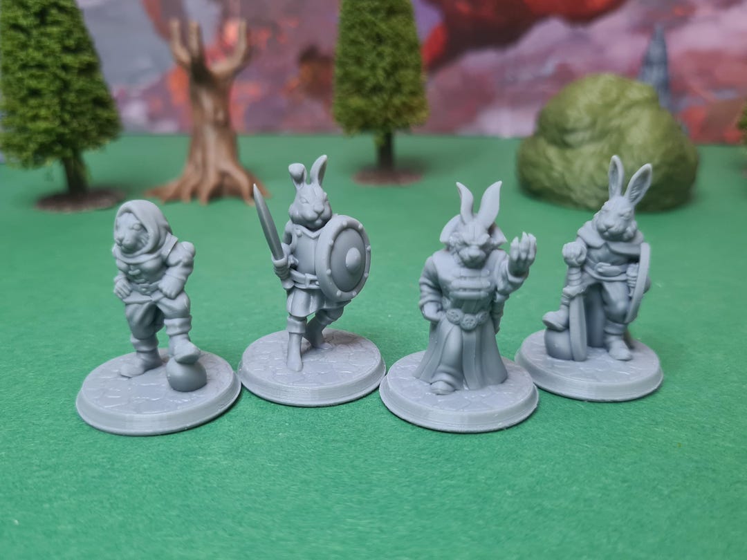 Rabbitfolk Warren | 28mm (D&D) | Harengon PC / NPC Miniatures ...