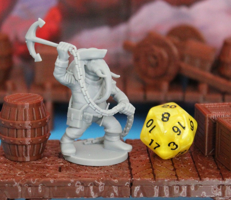 Loxodon Pirate 28mm D&D Miniatures Tabletop RPG - Etsy