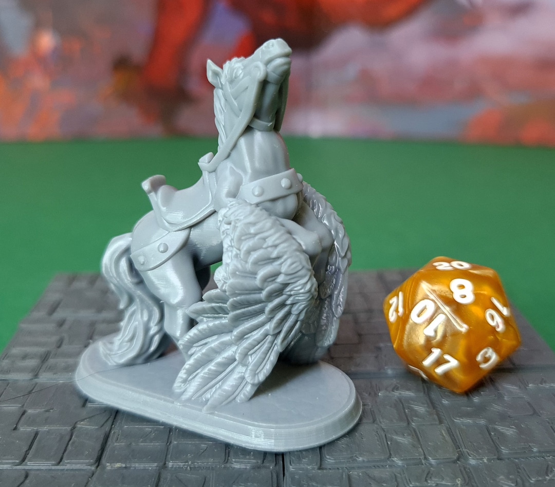 Pegasus | 28mm (D&D) | Flying Horse Miniature | Tabletop RPG - Etsy