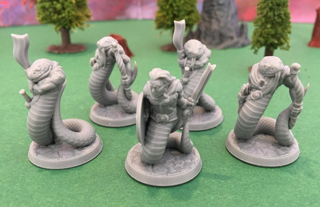 Yuan-ti Army | 28mm (D&D) Enemy Army Snakefolk Miniatures | Tabletop ...