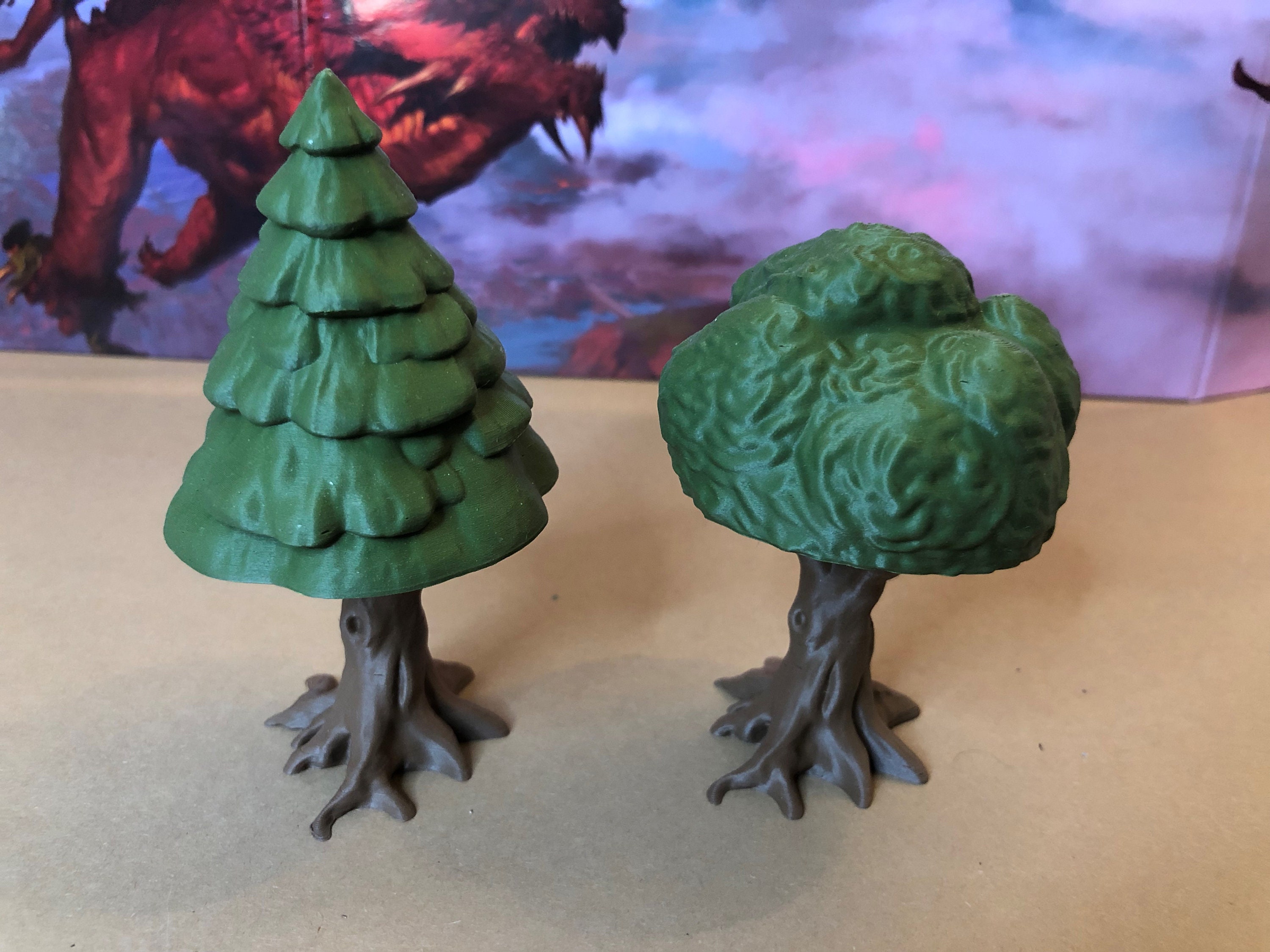 Modular Trees 28mm D&D Trees Trunks and Bush Terrain - Etsy