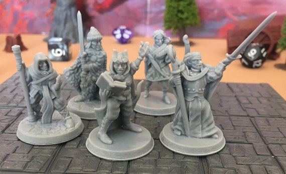 Adventuring Party 3 28mm D&D Miniatures Hero Group - Etsy