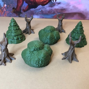 Modular Trees | 28mm (D&D) Trees, Trunks, and Bush Terrain | Tabletop ...