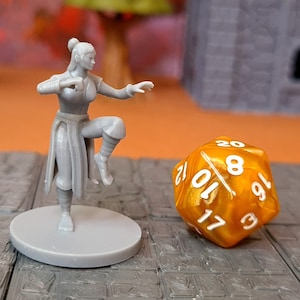 Elven Monk | 28mm (D&D) Female Monk Miniature | Tabletop RPG - Etsy
