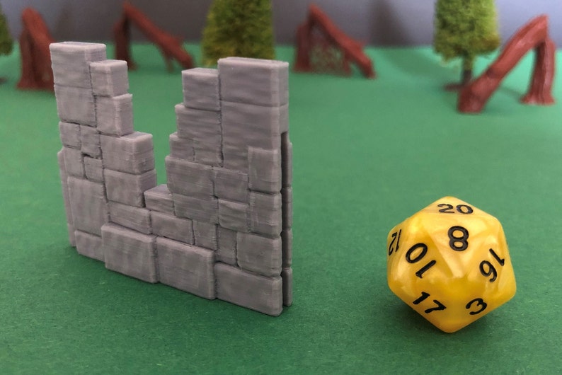 Modular Ruin Walls Set | Click/slide Walls for 28mm (dnd) Tabletop RPG ...