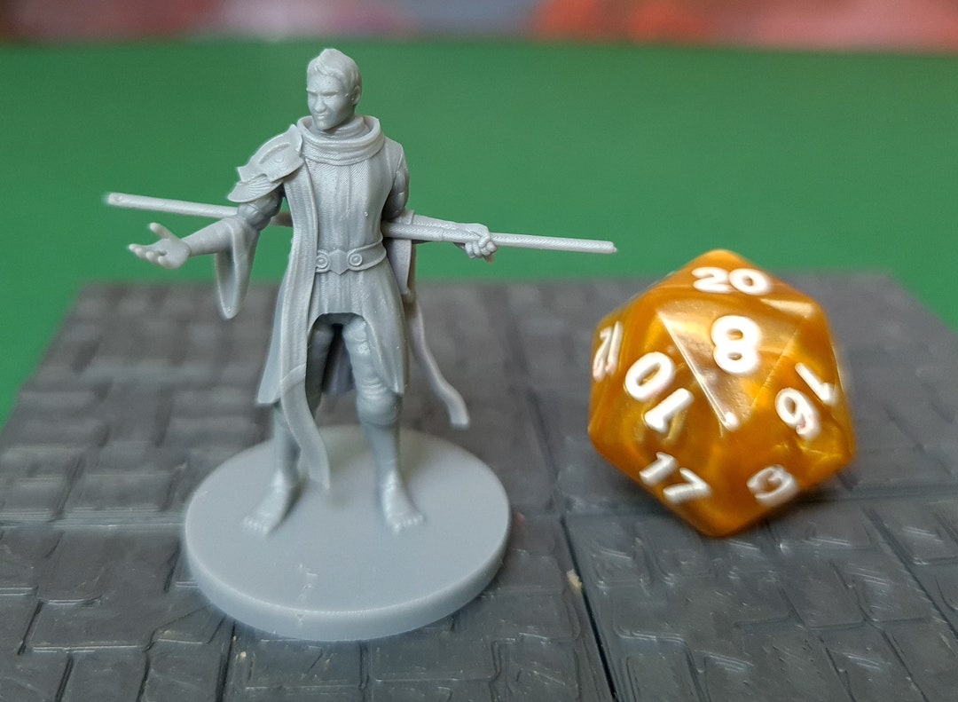 Male Human Monk Miniature: 28mm Tabletop RPG Figure - Etsy