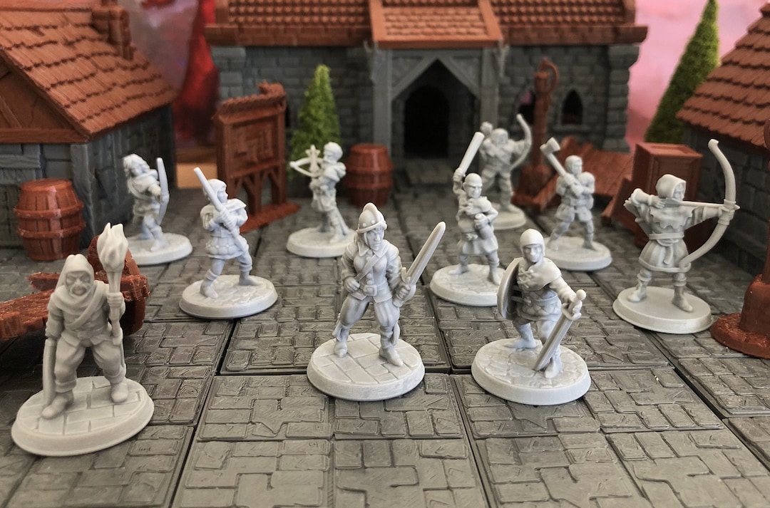 Bandits | 28mm (D&D) Enemy Army Miniatures | Tabletop RPG - Etsy