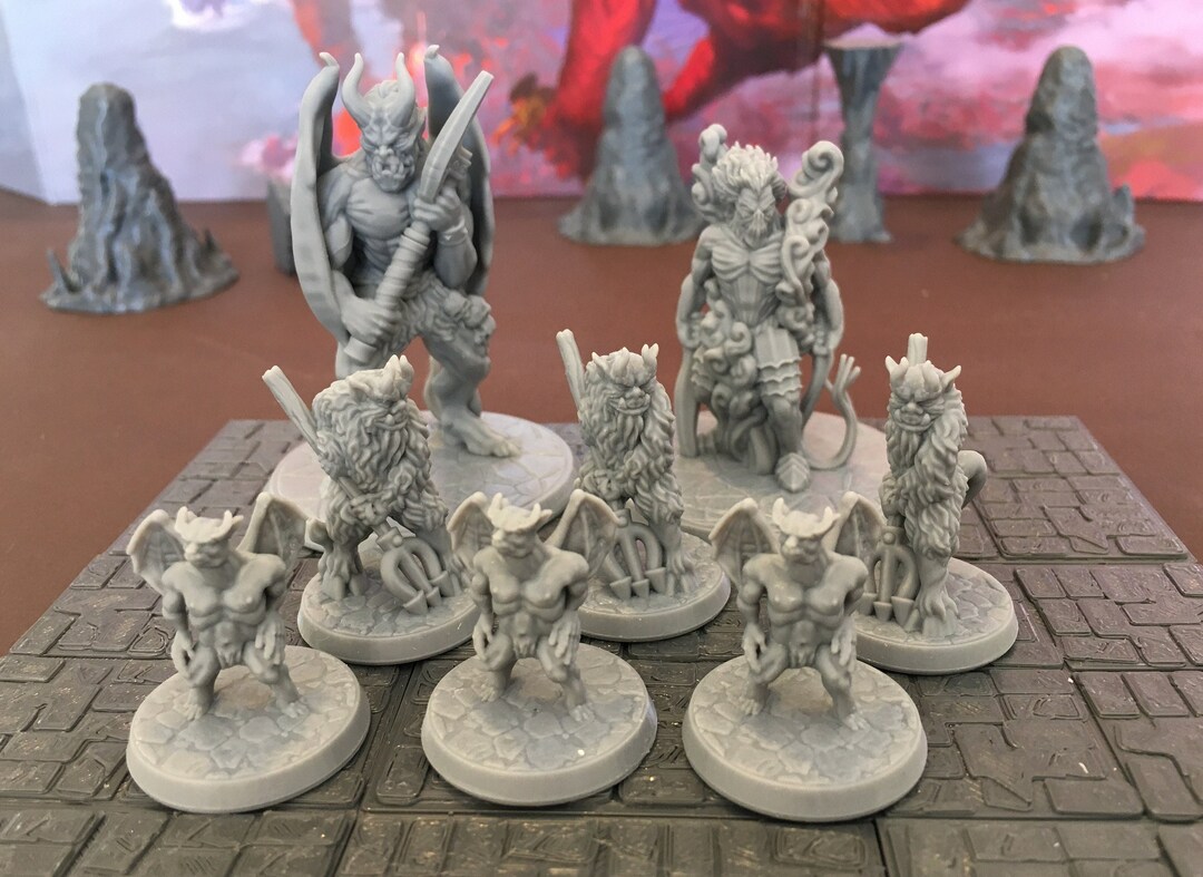 Pit Lord, Fire Devil, Pitchfork Devil and Imps | Devil Monster ...