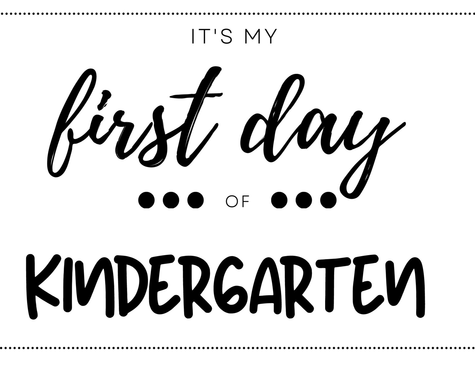 First Day of School Printable Signs, Back to School Signs for 2021 ...