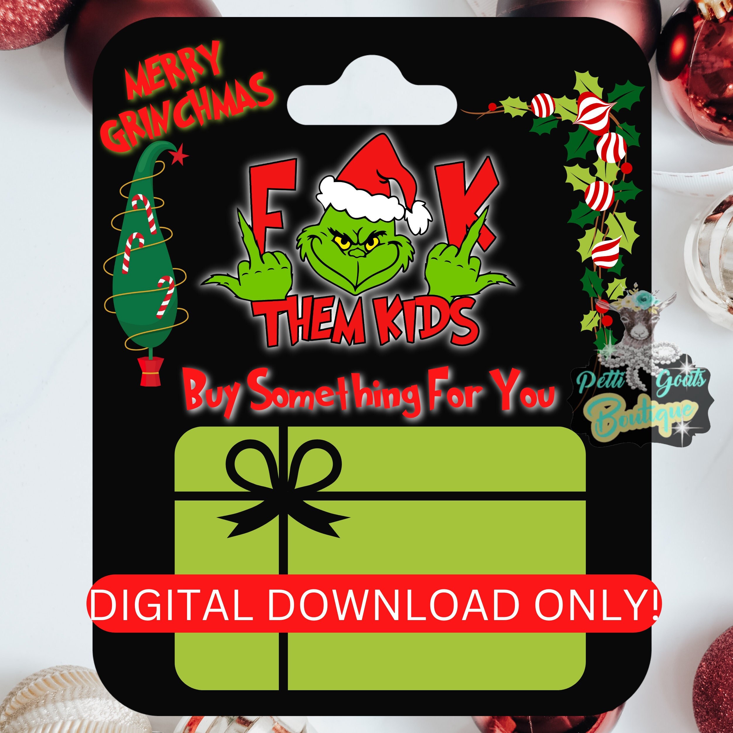 Grinch Money Holder - Etsy