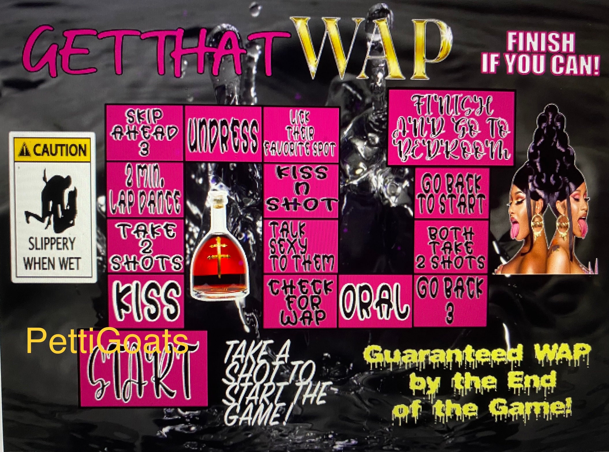 Adult Board Game WAP Game Valentine's Day Board Game - Etsy