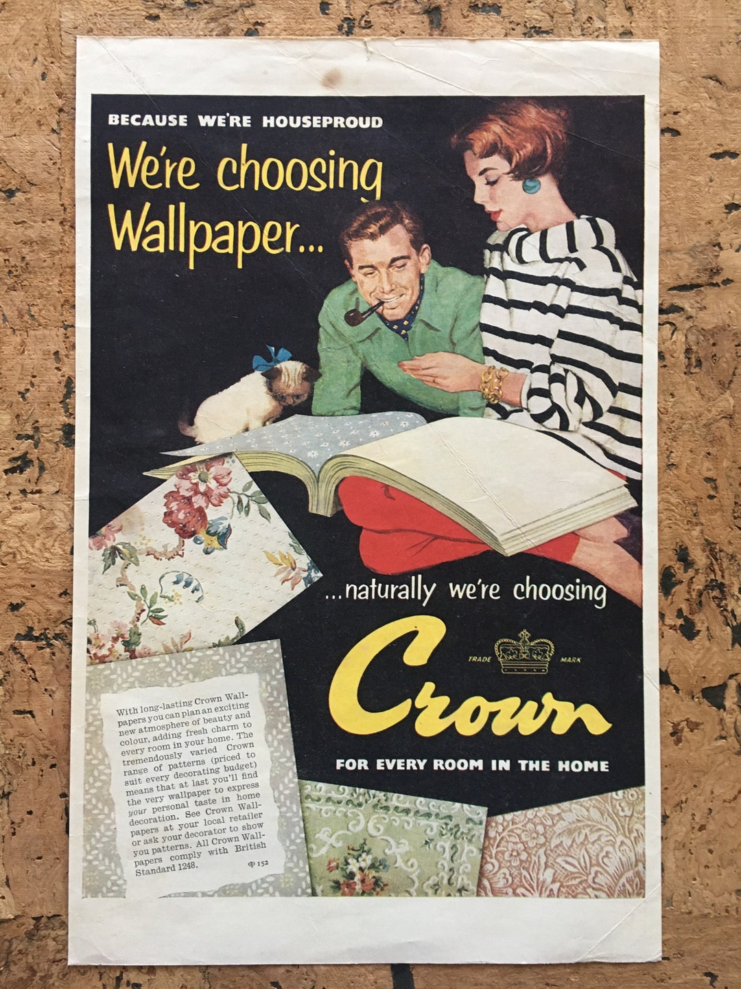 Vintage Crown Advert From "woman and Home" Magazine - Etsy