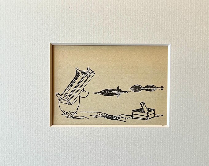 Vintage Moomin Tove Jansson Mounted Illustration - Etsy