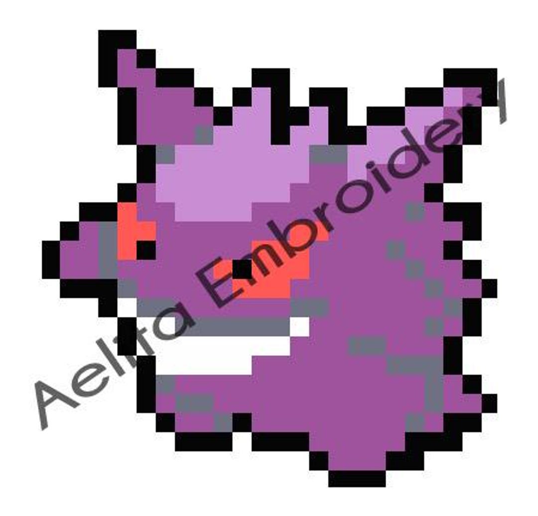 Gengar Cross Stitch Pattern - Ectoplasm - Etsy