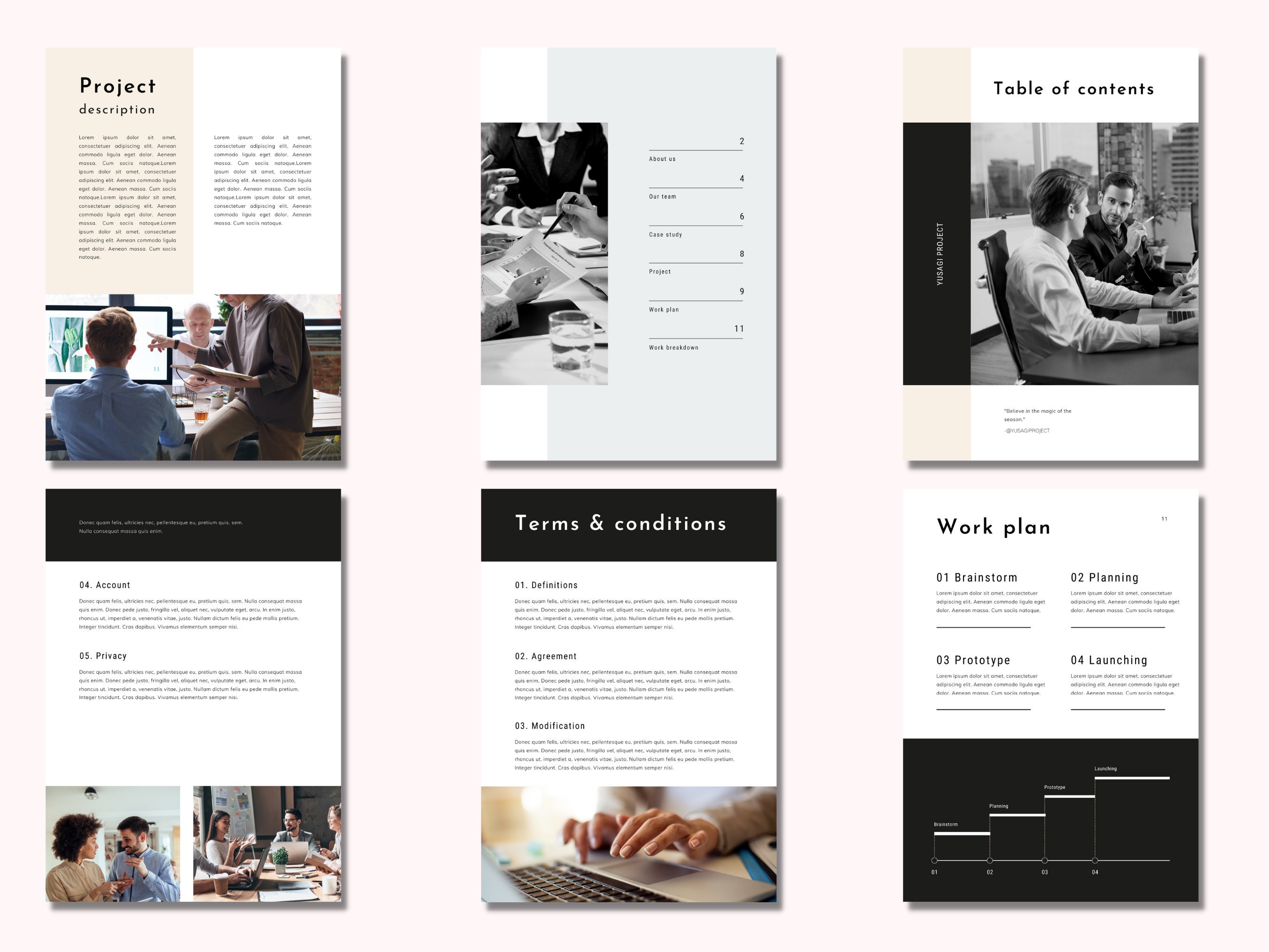 Project Proposal Canva Template Canva Proposal Template - Etsy Finland