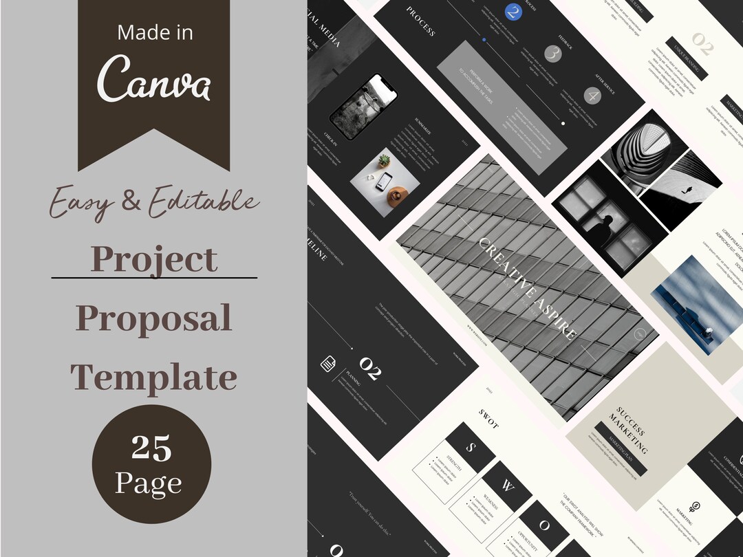 Project Proposal Slide Deck Template | Canva Template | Client ...