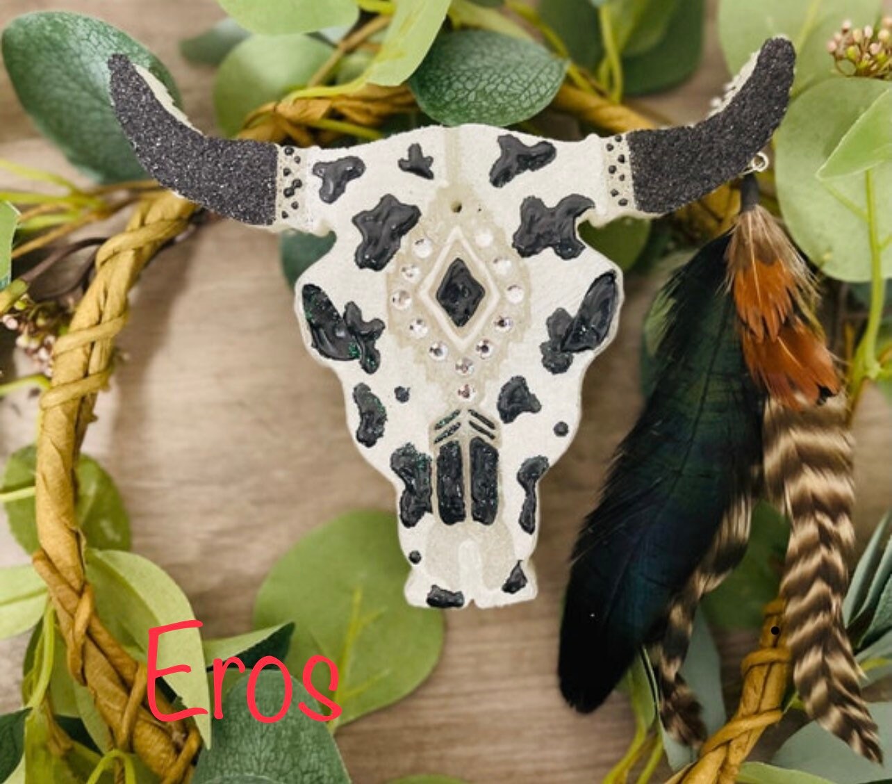 Custom Aztec Bull Skull 4.5 X 3.25 Car Freshie - Etsy