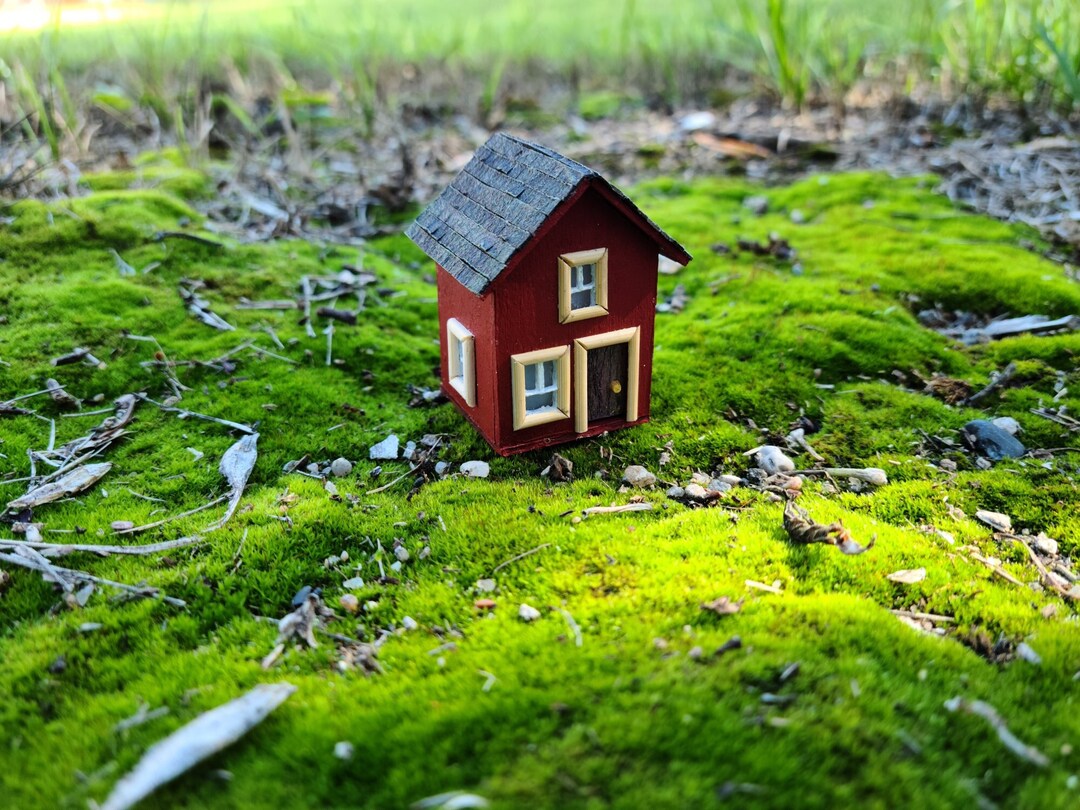 Tiny Little Red Miniature Toy House - Etsy