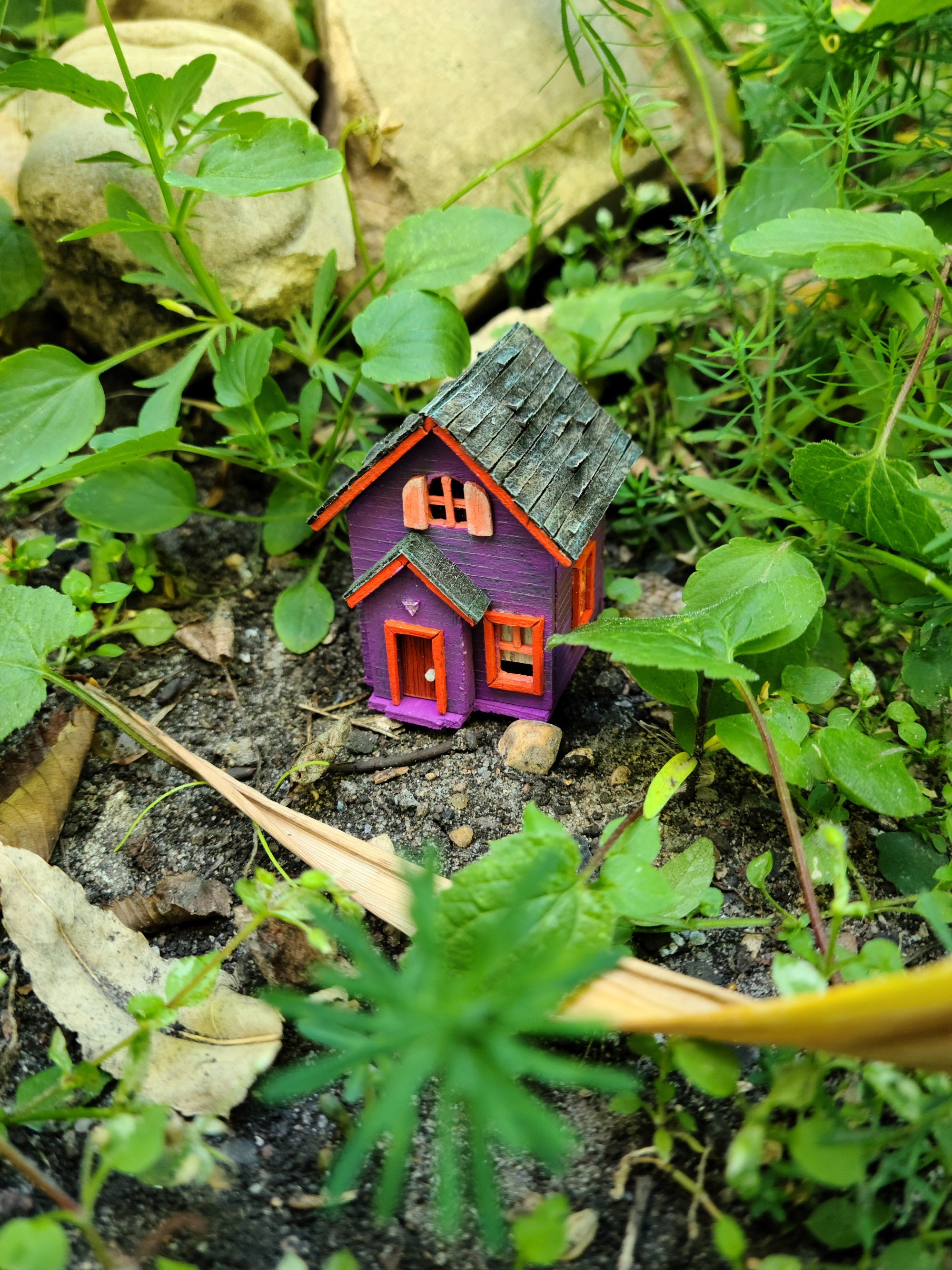 Tiny Miniature Rustic Toy Wooden House - Etsy