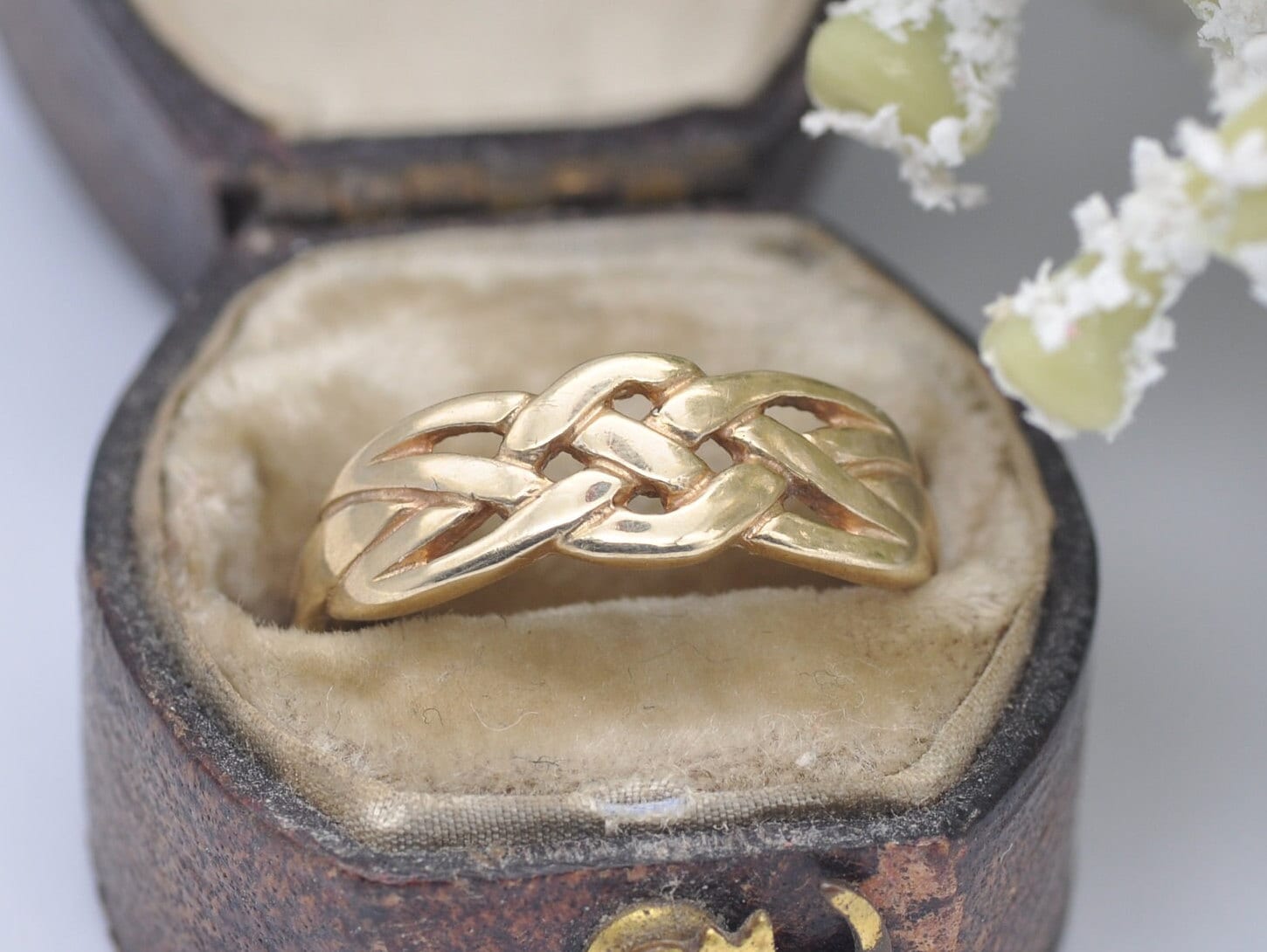 Vintage 9ct Gold Celtic Ring Patterned Woven Plaited - Etsy UK