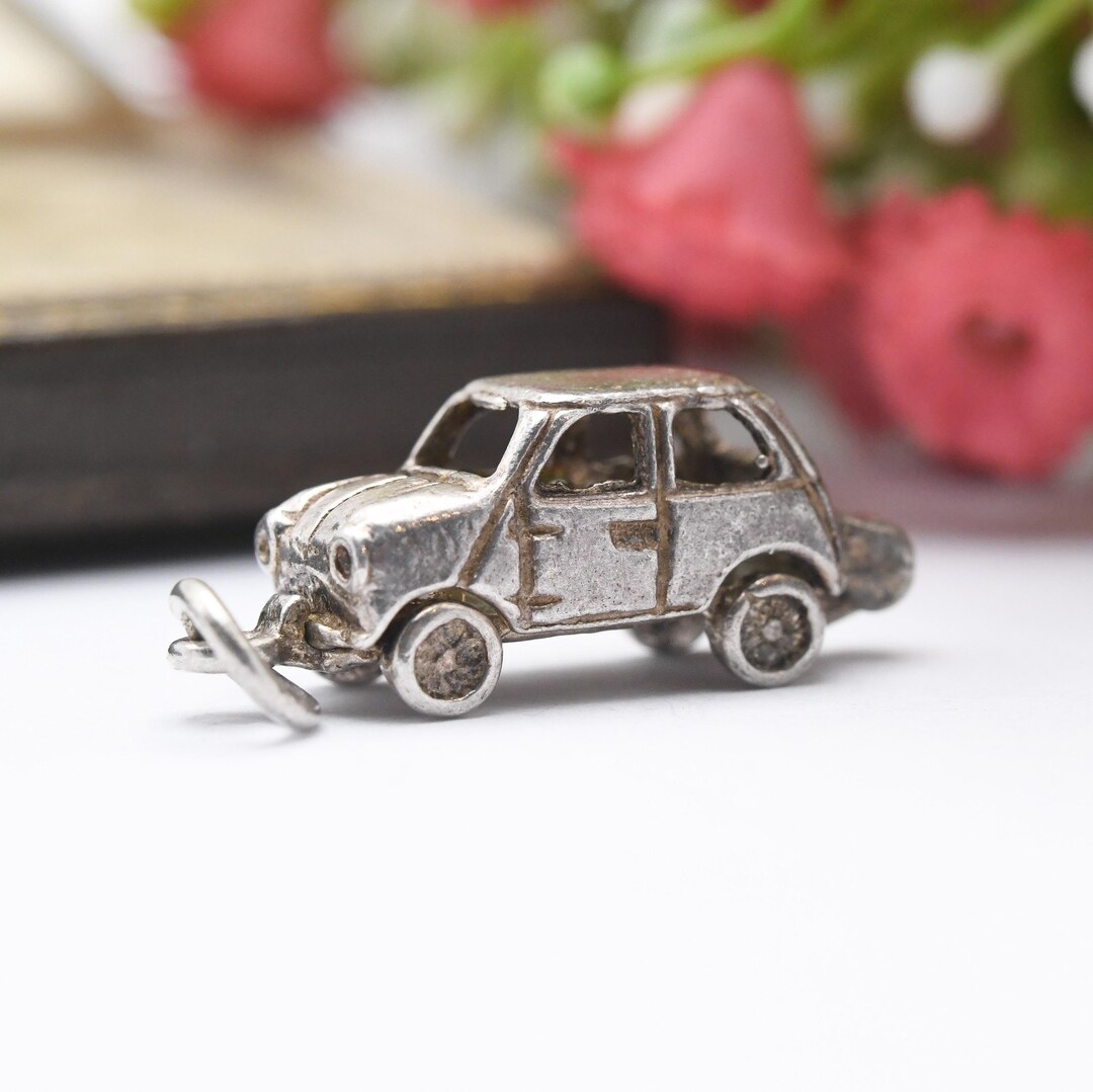 Vintage CHIM Sterling Silver Mini Car Charm Pendant - Opening Charm ...