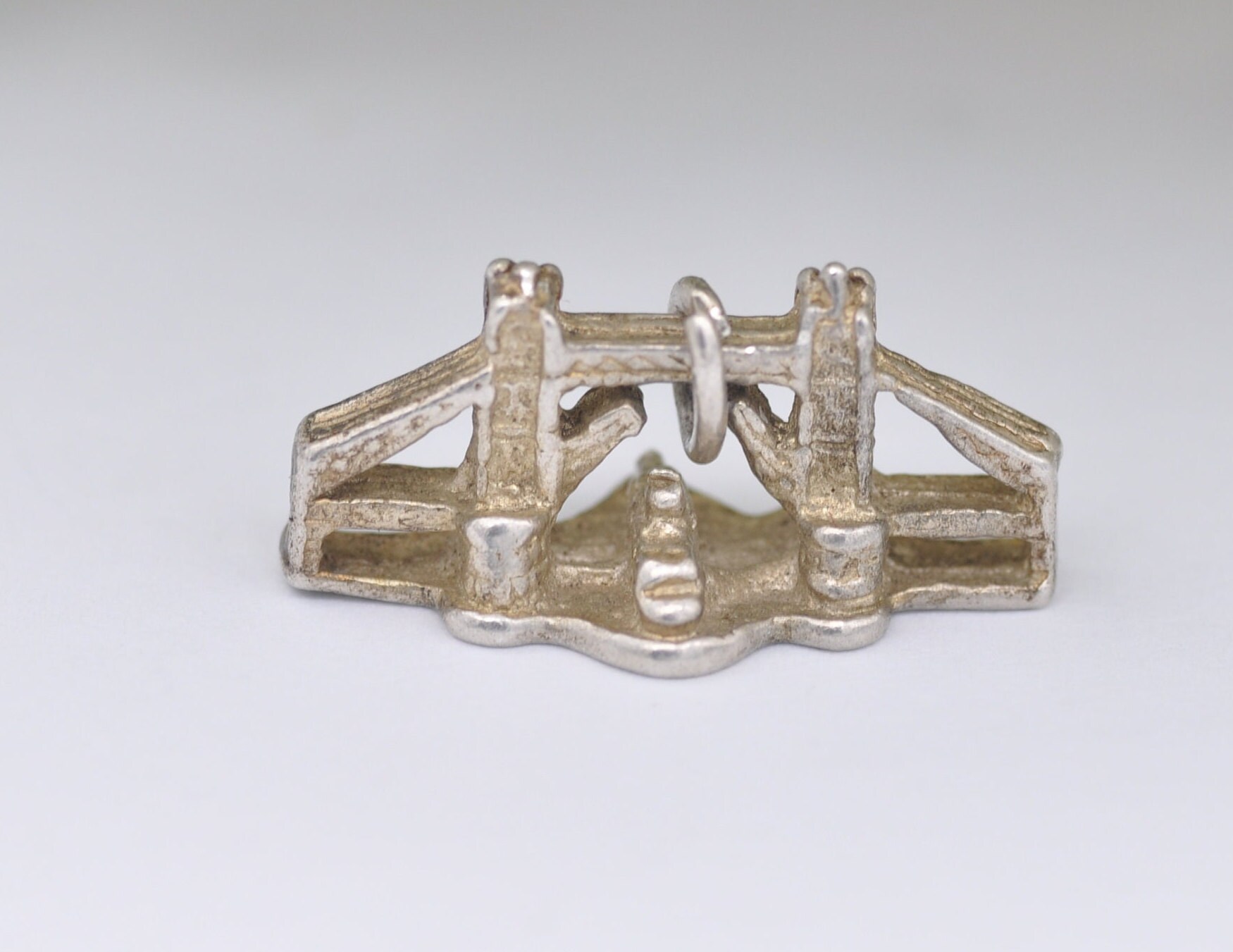 Vintage Sterling Silver Tower Bridge Charm / Pendant United - Etsy