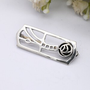 Vintage Kit Heath Sterling Silver Flower Brooch Mackintosh Style ...