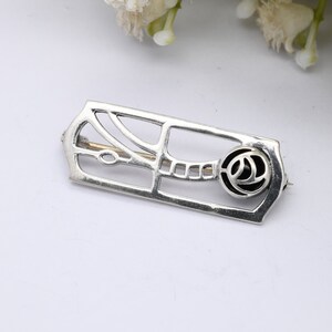 Vintage Kit Heath Sterling Silver Flower Brooch Mackintosh Style ...