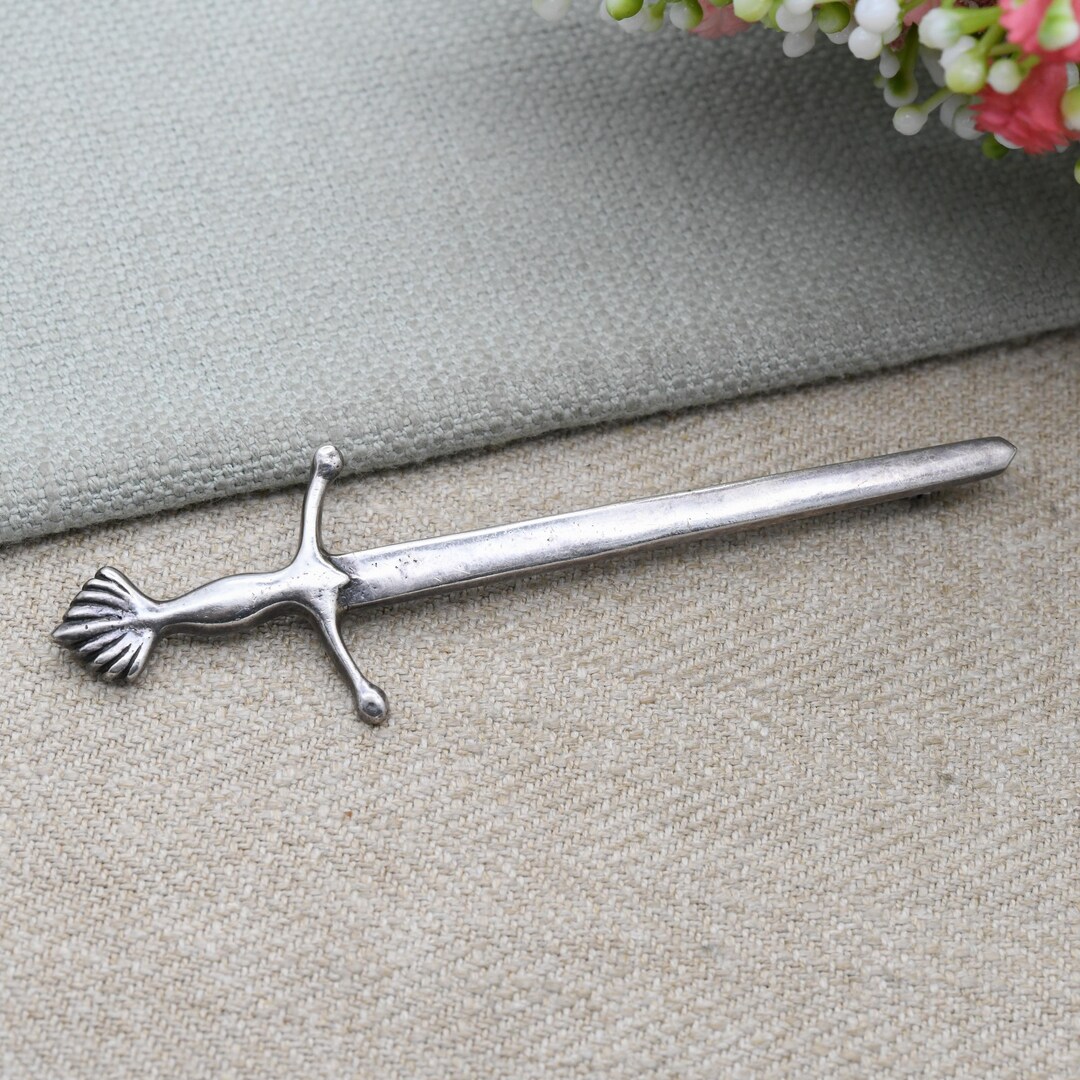 Vintage Scottish Silver Sword Brooch 1978 - James Coull Claymore ...