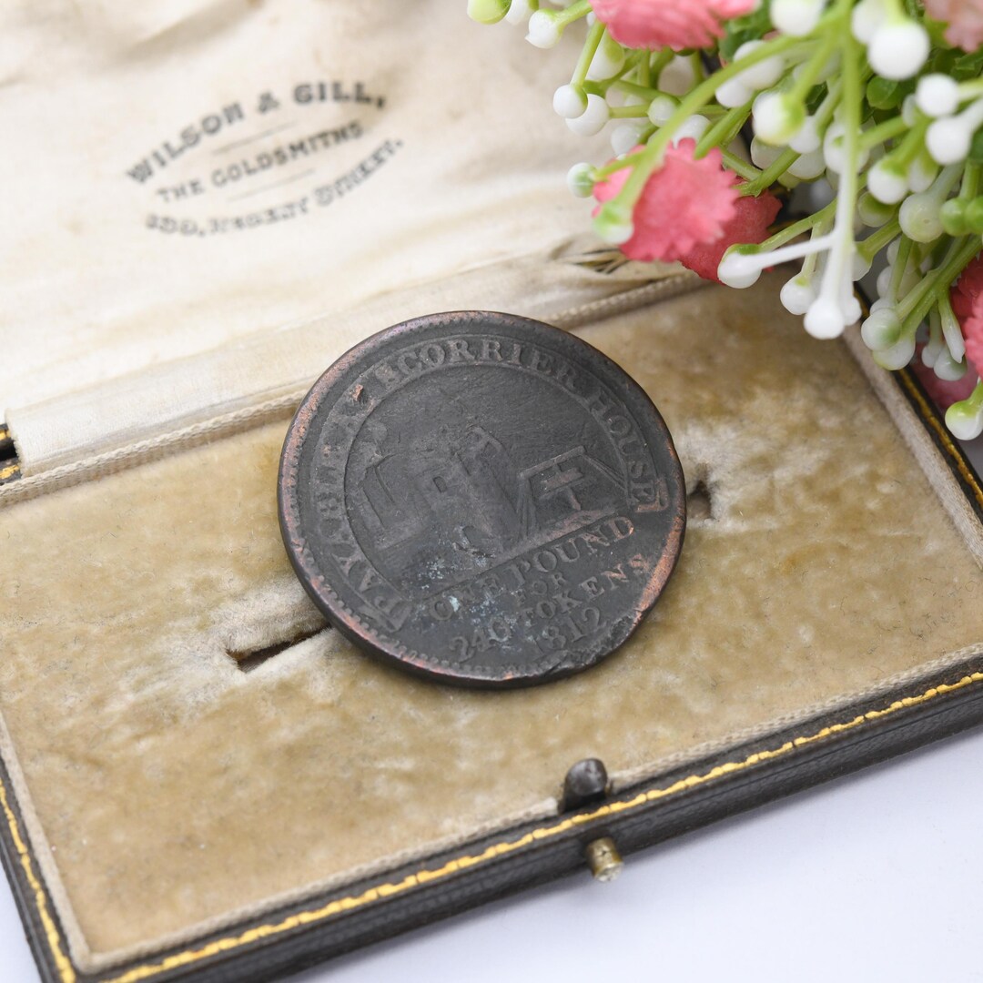 Antique 1812 Scorrier House Copper Coin Provincial Token - Cornish ...
