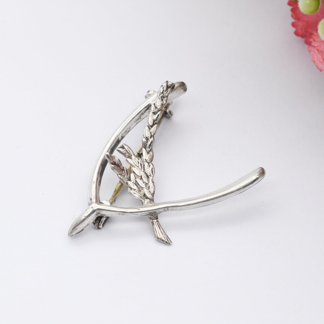 Antique Ward Brothers Sterling Silver Scottish Brooch Wheat Sheaf and Wishbone - Etsy