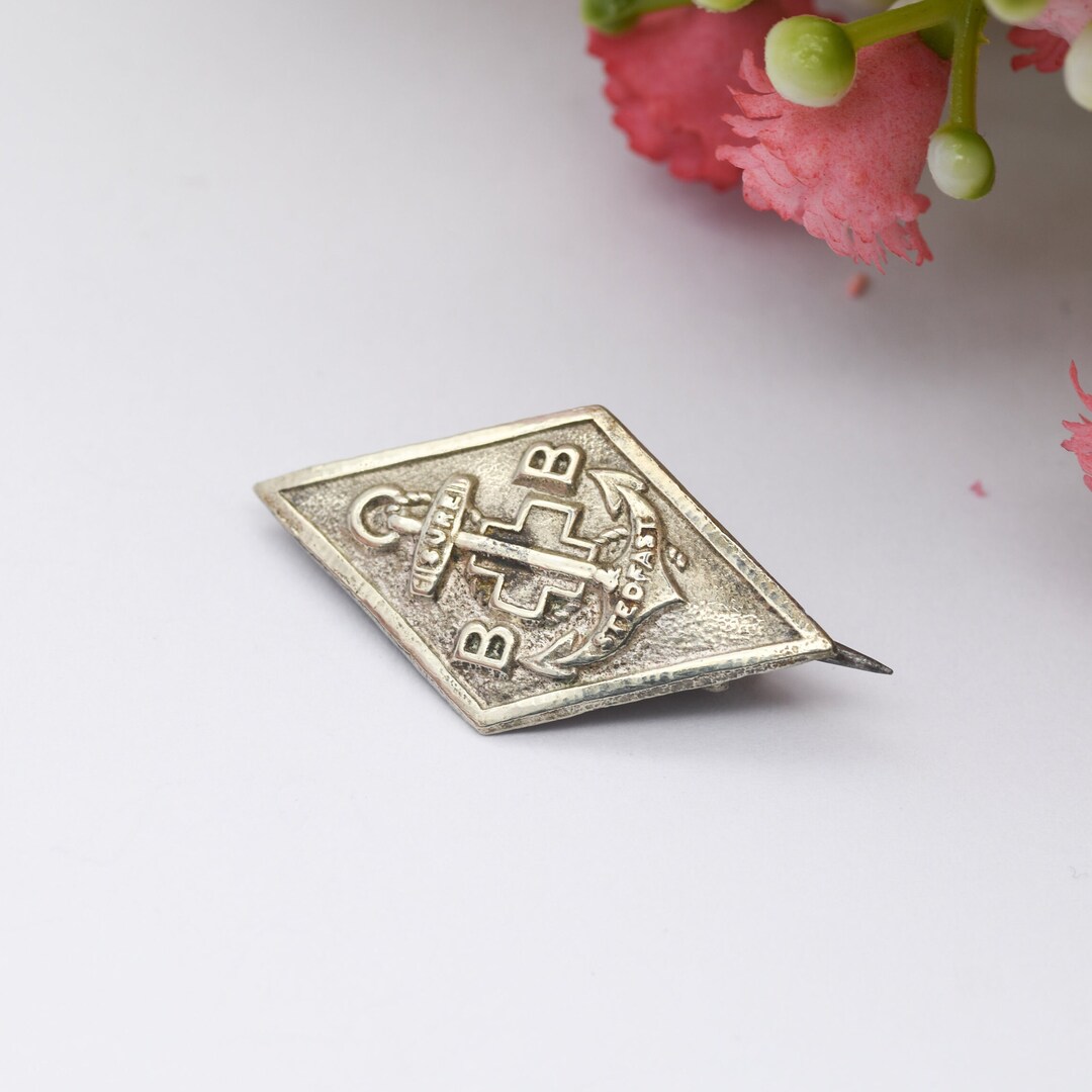 Antique Boys Brigade Sure Steadfast Anchor Badge Brooch - Service Pin - Etsy