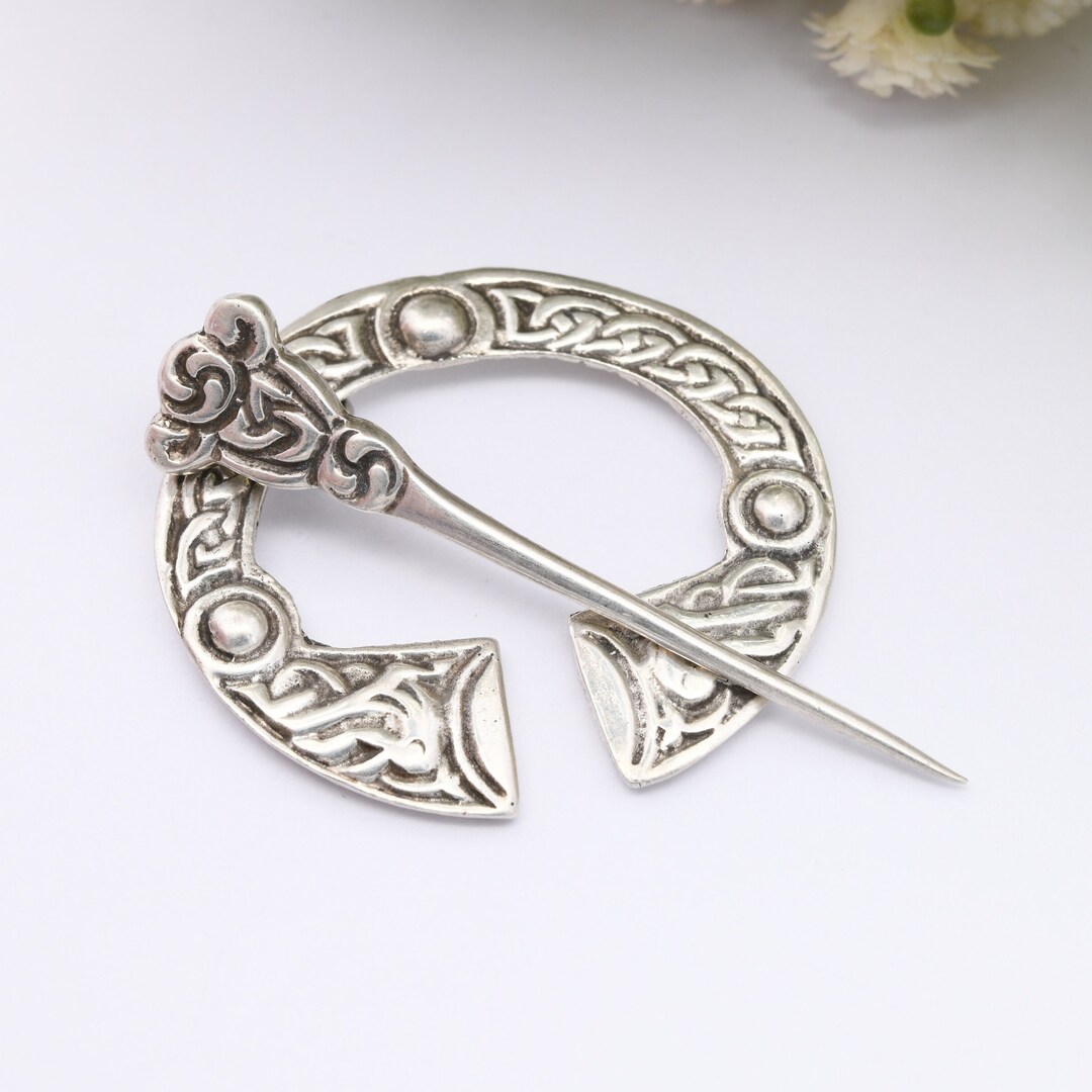 Vintage Scottish Sterling Silver Pennanular Brooch by Robert Allison ...