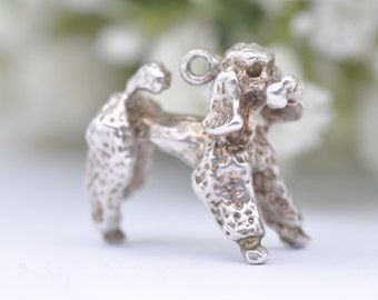 Sterling Silver Poodle Charm/pendant 8.4g - Etsy
