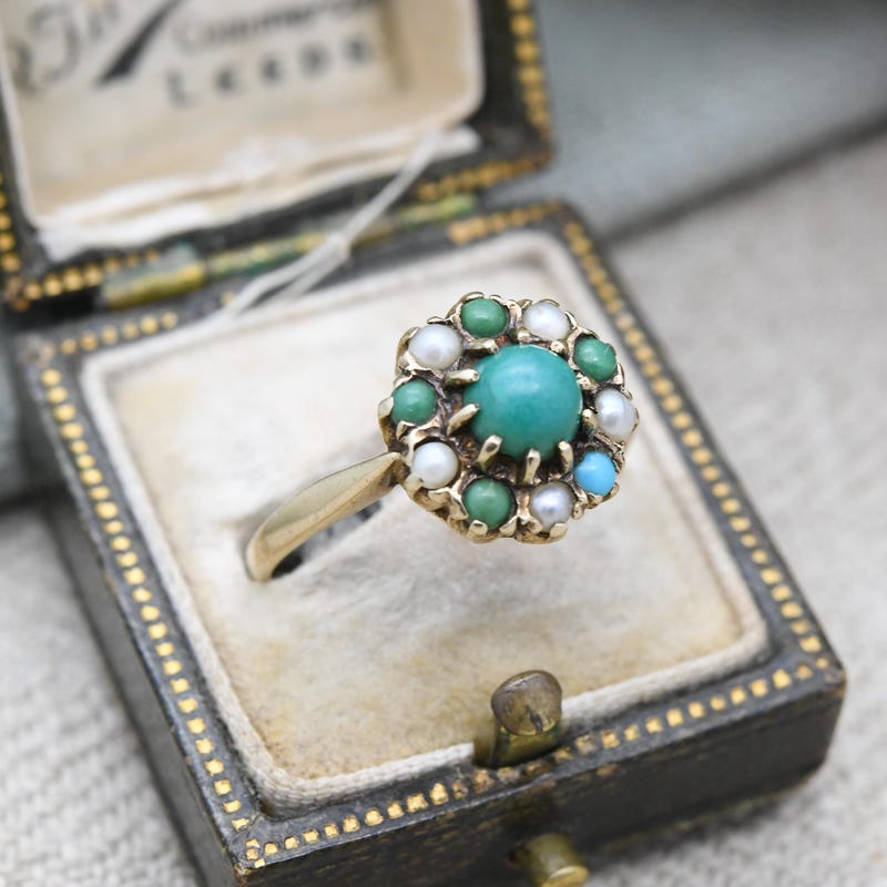 1/2 Cluster Turquoise - Etsy UK