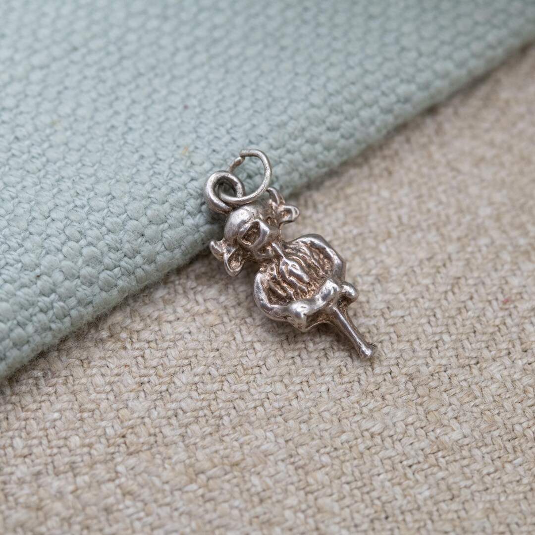 Vintage Sterling Silver Cornish Pixie Charm Pendant - Miniature Fairy ...