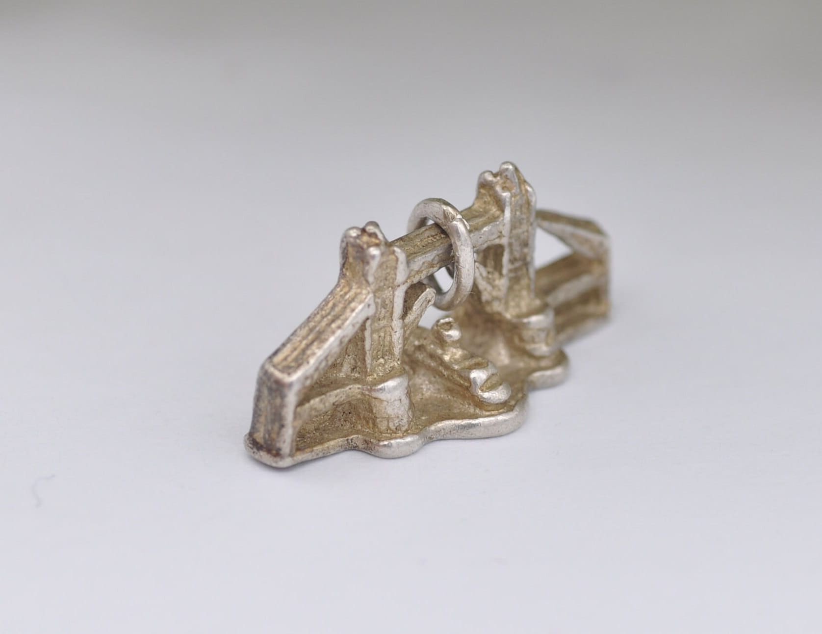 Vintage Sterling Silver Tower Bridge Charm / Pendant United - Etsy