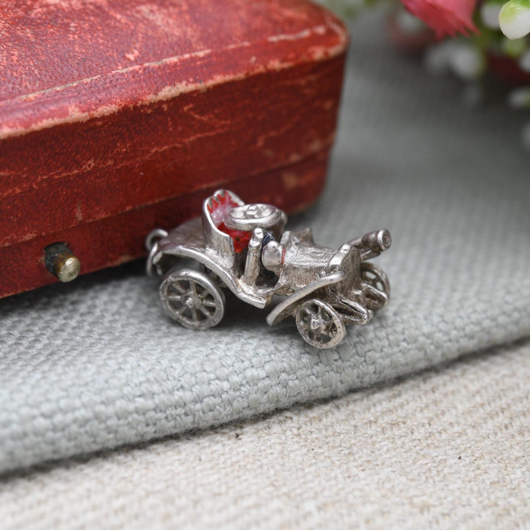 Vintage Sterling Silver Mini Car Charm Pendant - Vintage Car | Souvenir ...