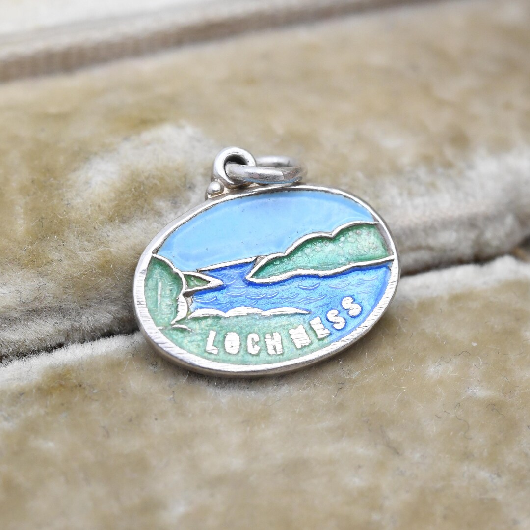 Vintage Sterling Silver Loch Ness Charm Pendant - Scotland Charm ...