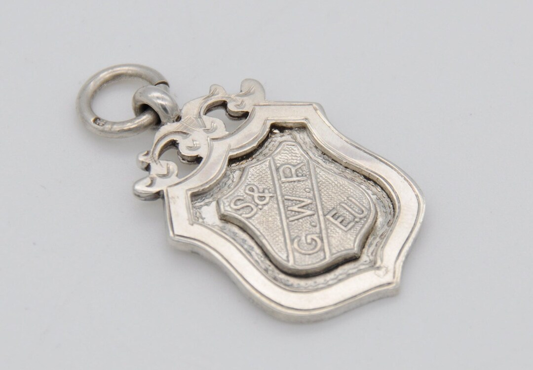 Vintage Sterling Silver Musical Festival Fob - GWR - S & E.U / Silver ...