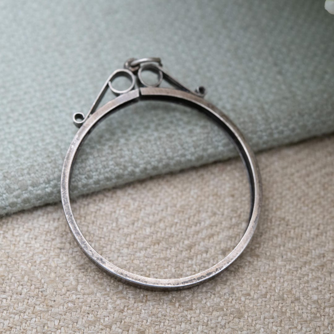 Vintage Sterling Silver Coin Mount Pendant 1970s – for Half Crown ...