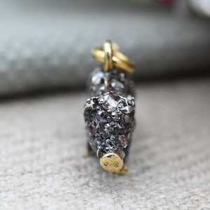 Antique Victorian Diamond and Ruby Pig Pendant Silver and Gold - Rose ...