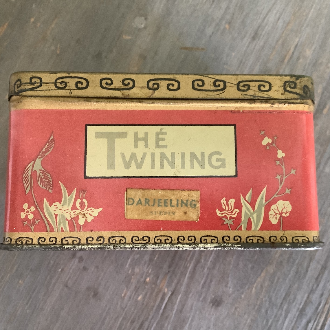Vintage Twining Darjeeling Tea Tin: French Floral Canister - Etsy