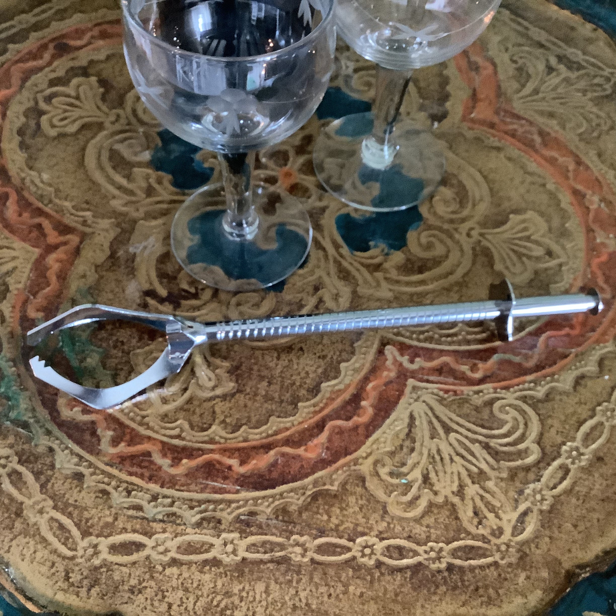 French Vintage Stainless Steel Ice Cube Grabber, Barware, Cocktail ...