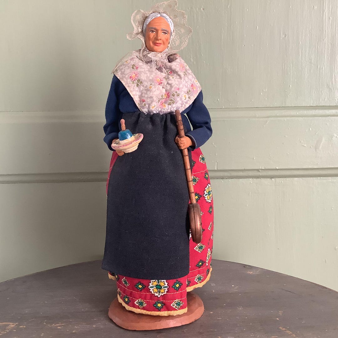 Santon Handmade in Provence, Large Santon, French Antique Nativity ...