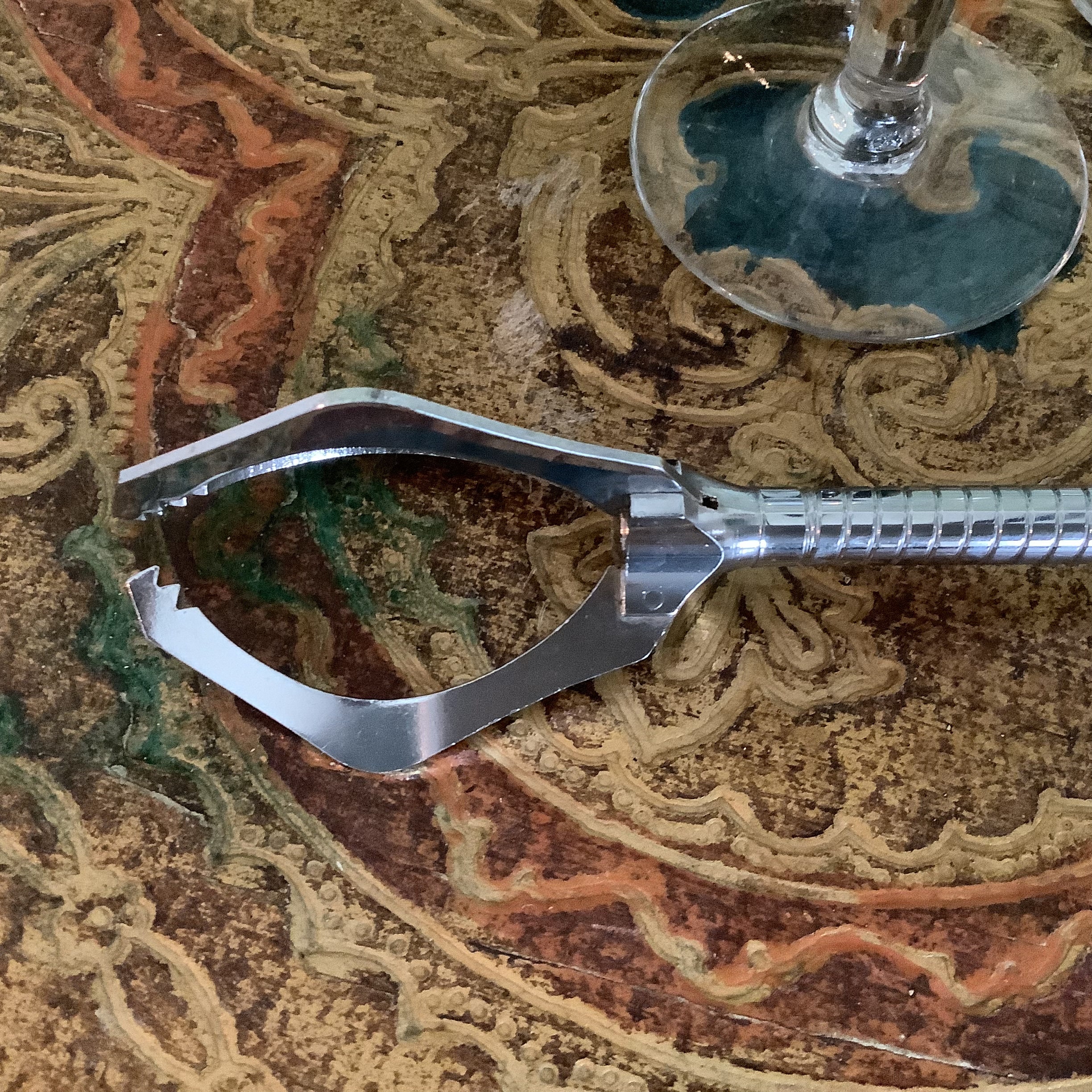 French Vintage Stainless Steel Ice Cube Grabber, Barware, Cocktail ...