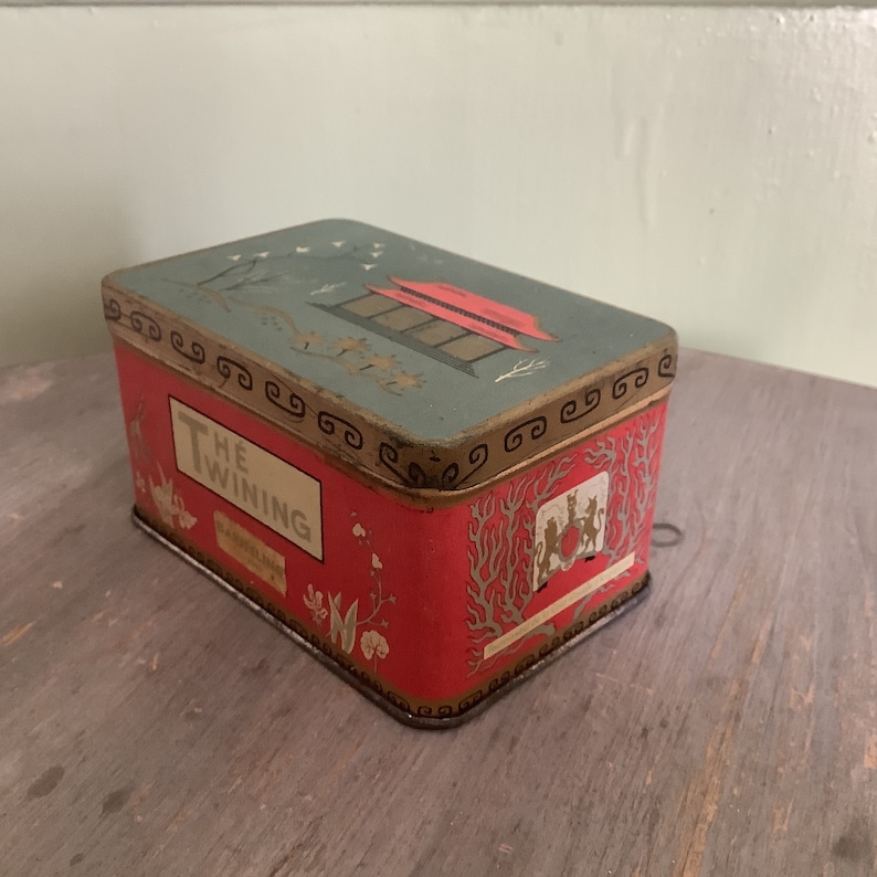 Vintage Twining Darjeeling Tea Tin: French Floral Canister - Etsy